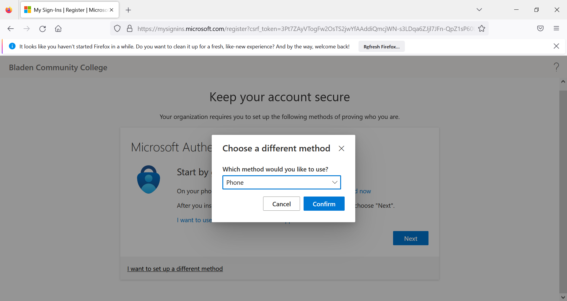 MFA Directions - BCC